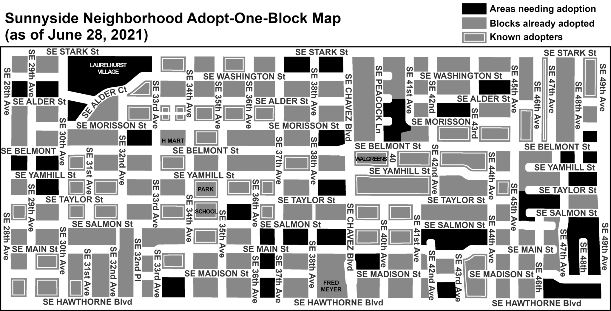 Adopt One Block Update - Sunnyside Neighborhood Association